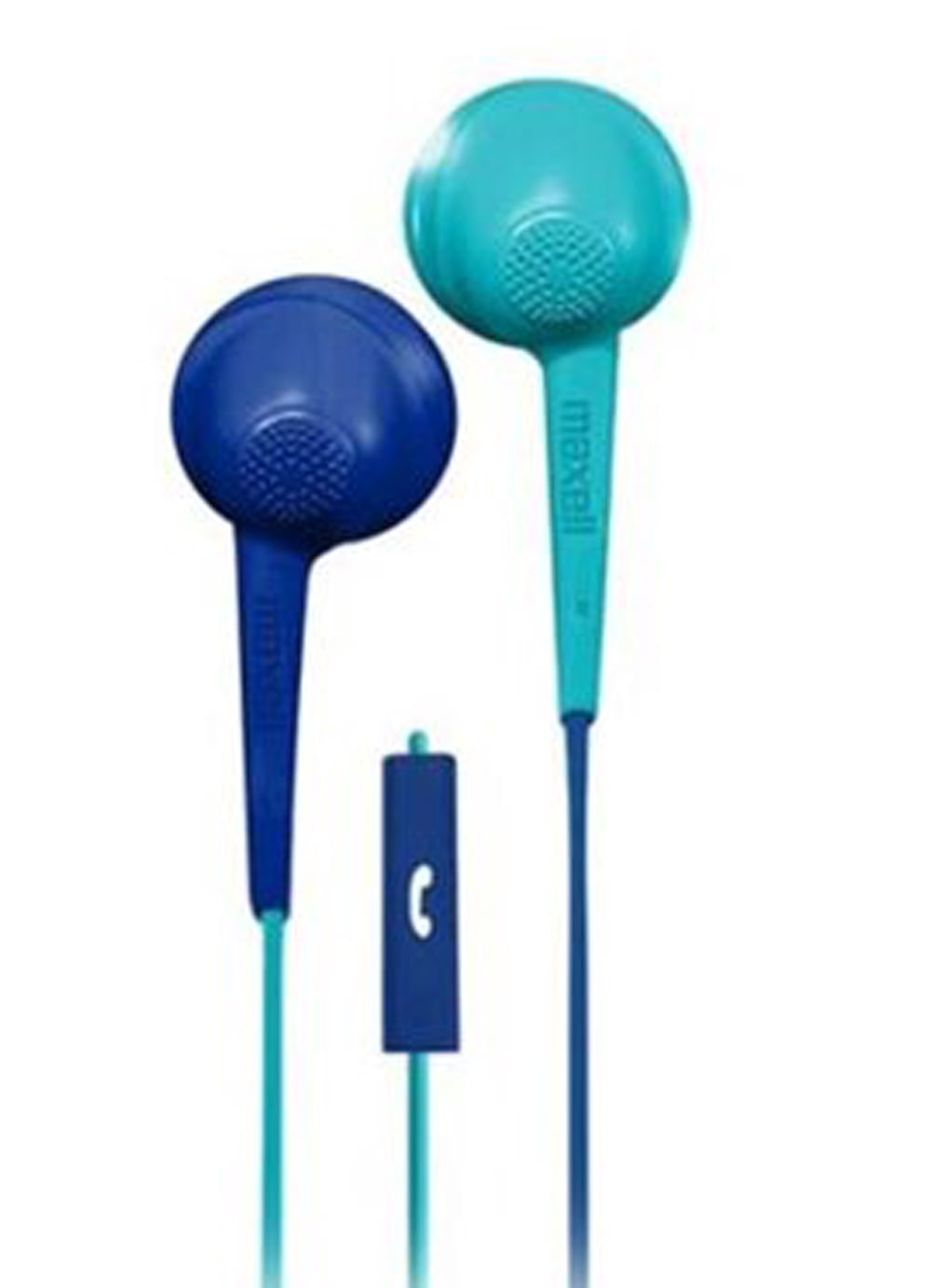 Maxell Jelleez Twist Earbuds with Microphone, Blue - Walmart.com