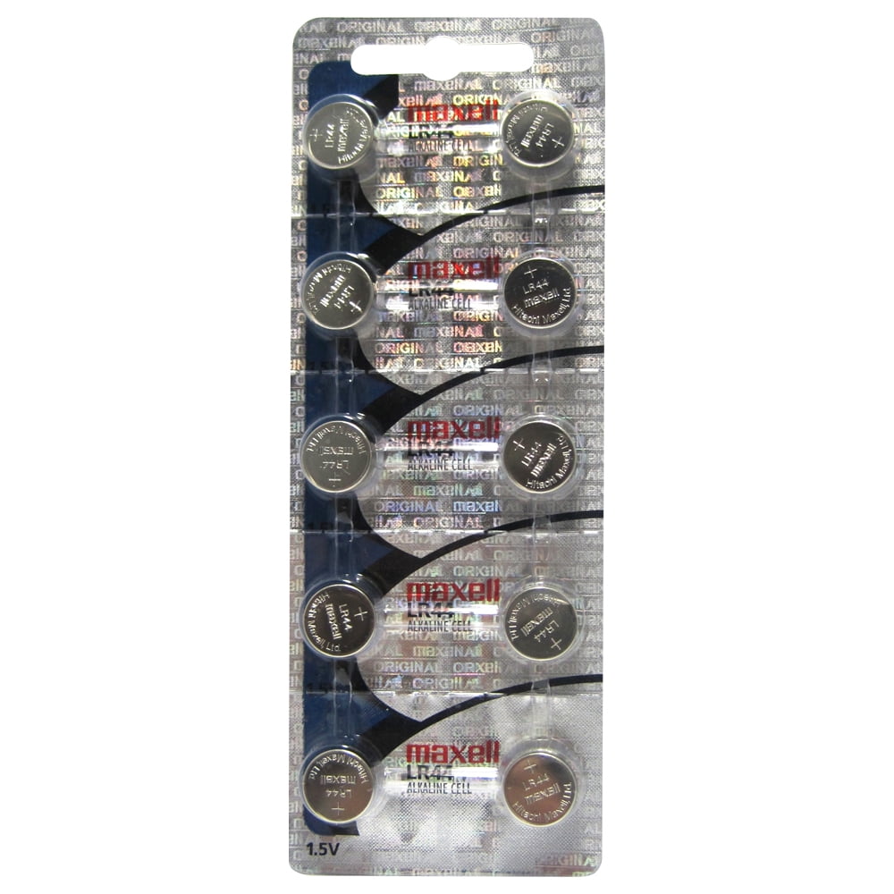 Maxell LR44 1.5 Volt Alkaline Button Cell Battery (10 Batteries ...