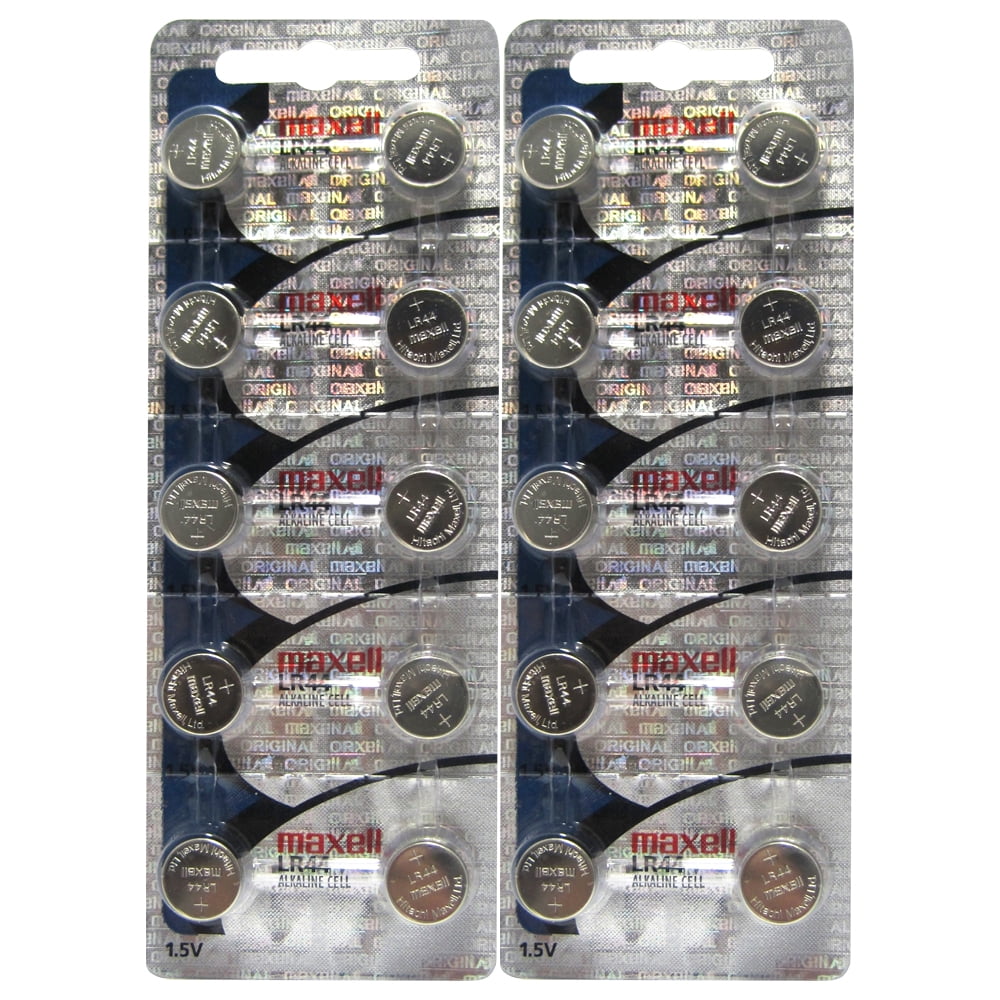 Maxell LR44 (A76) Button Cell Batteries, 20 Count - Walmart Business ...