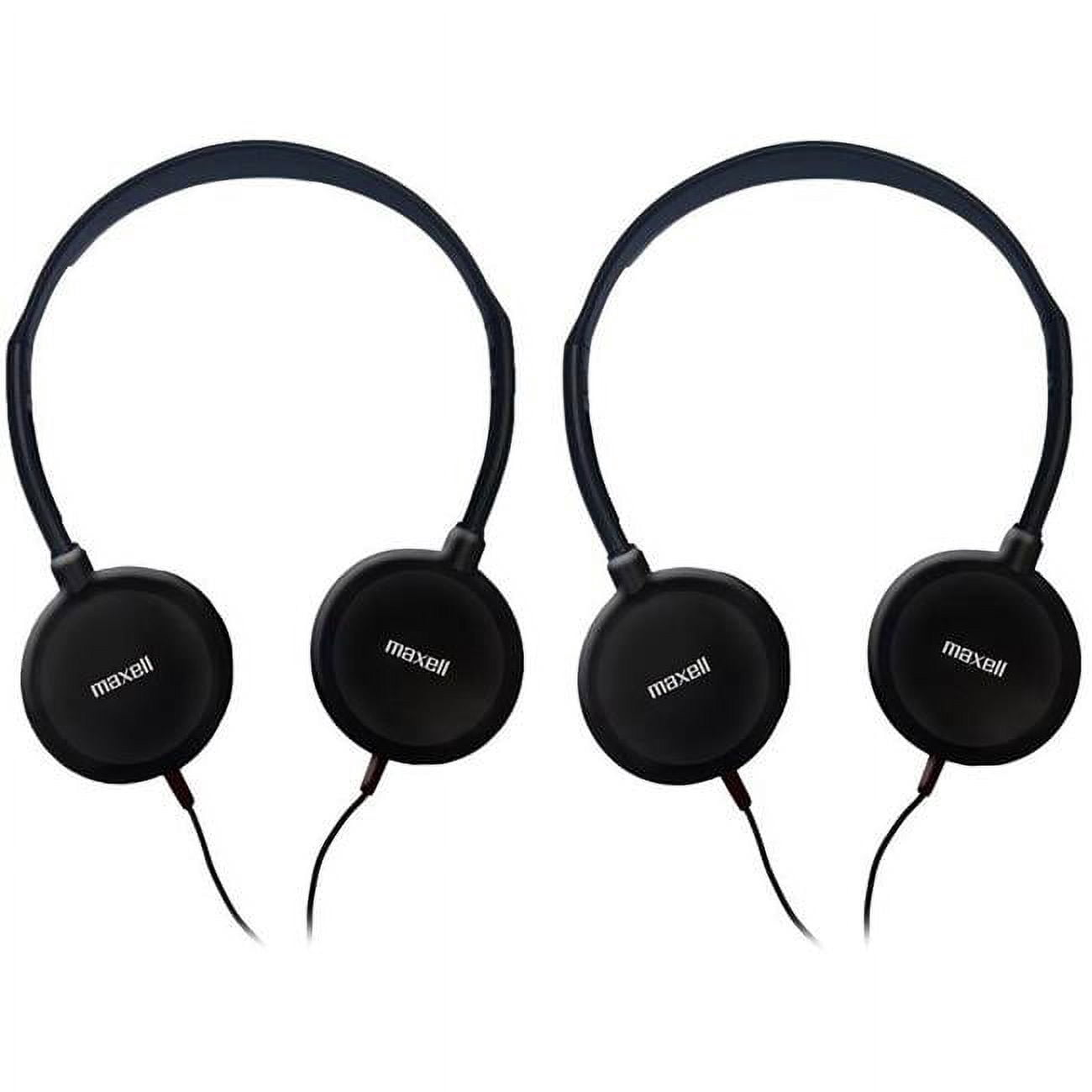 Maxell MAX190319-2 Hp-100 Budget Stereo Headphones - 2 Each - Walmart.com