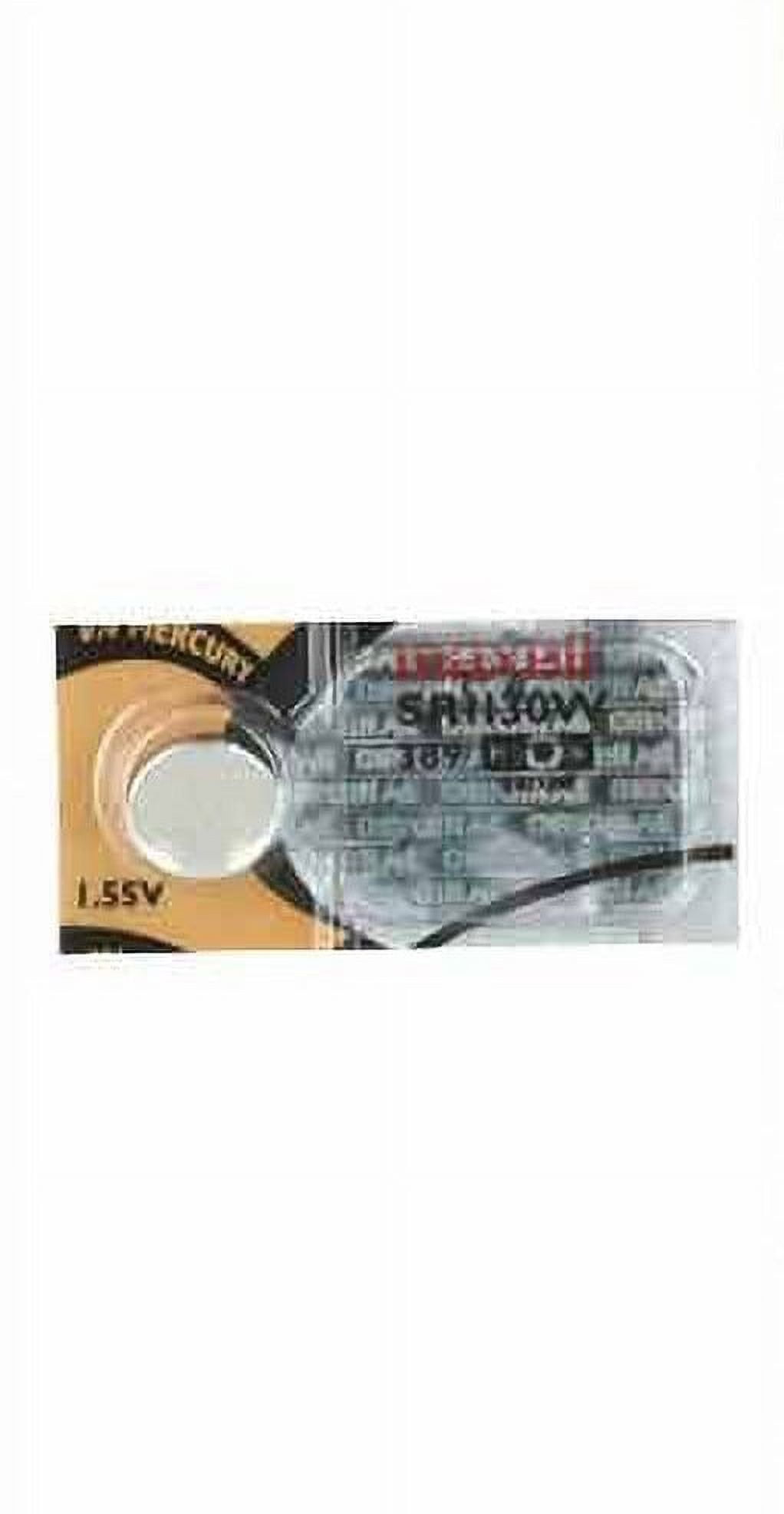 Maxell MAXELL-389 79mAh 1.55V SR1130W Silver Oxide Button Cell Battery ...