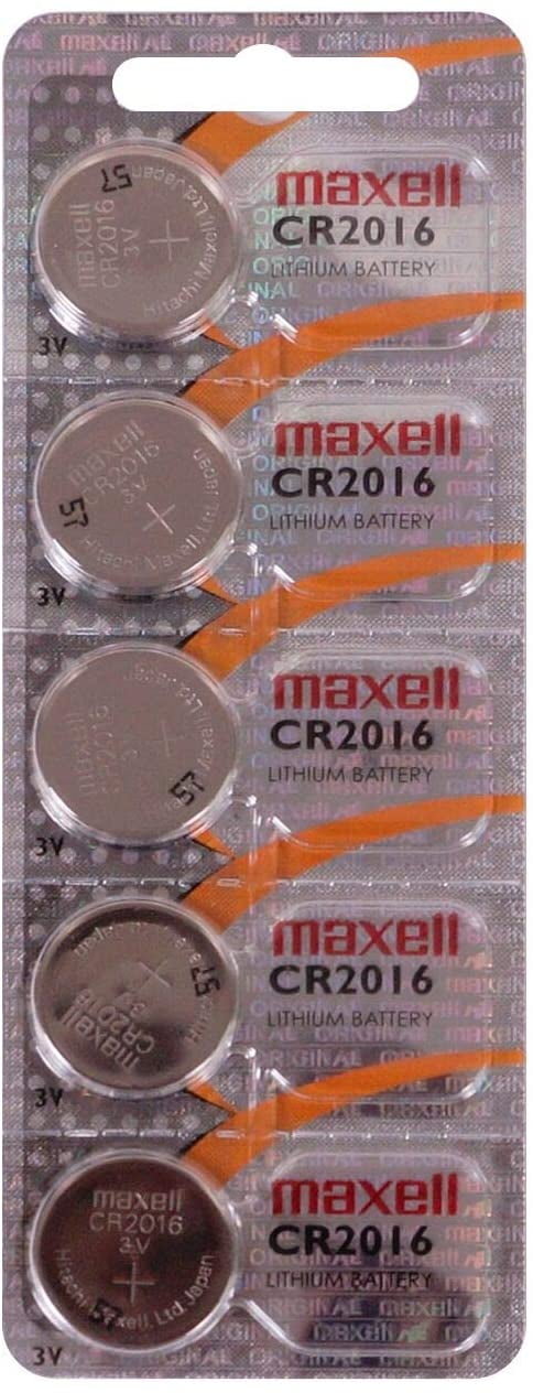 Maxell Micro Lithium Cell Battery CR2016 for Watches and Electronics 5 ...