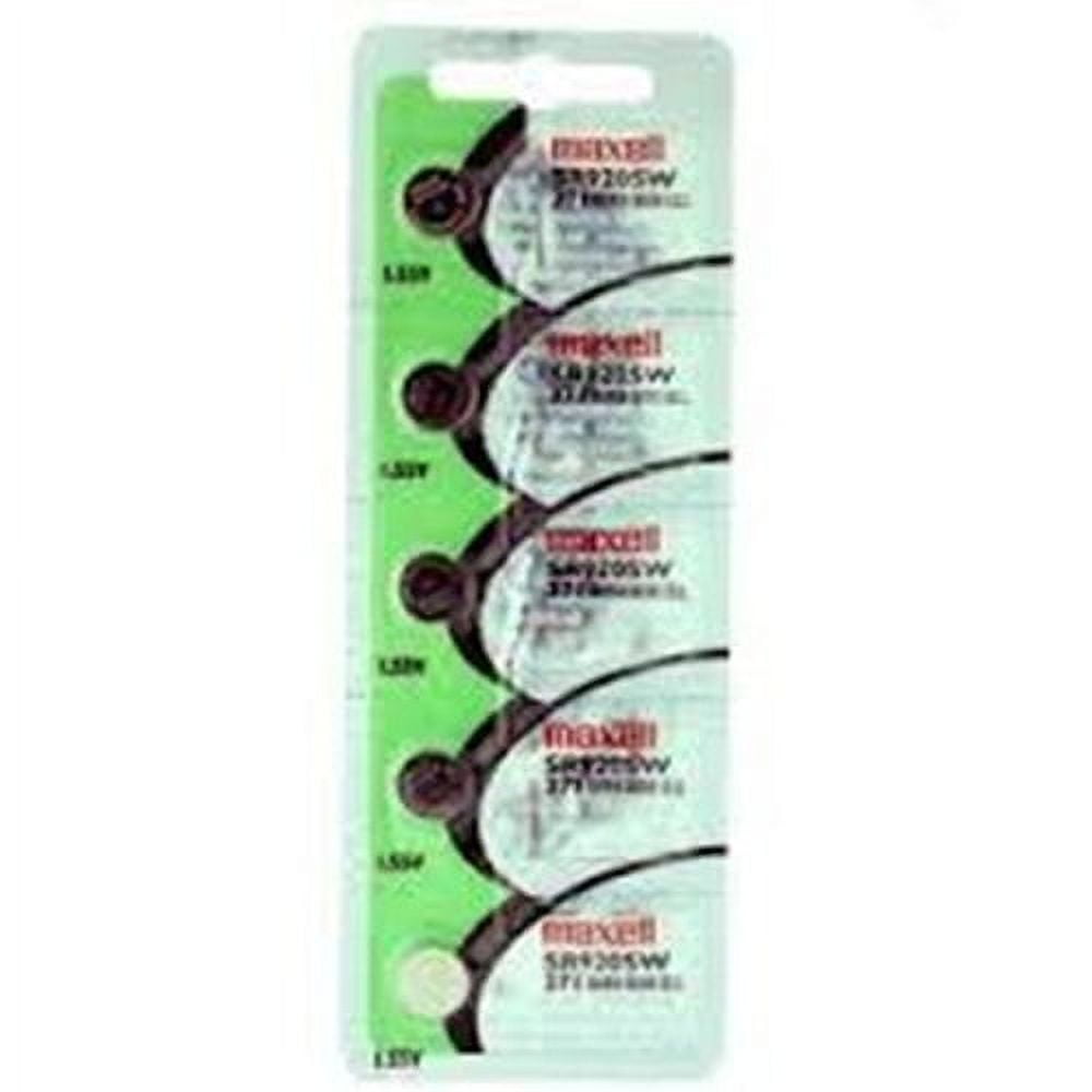 Maxell, Watch Battery Cell, SR920SW 371, Silver Oxide Pack of 5 ...