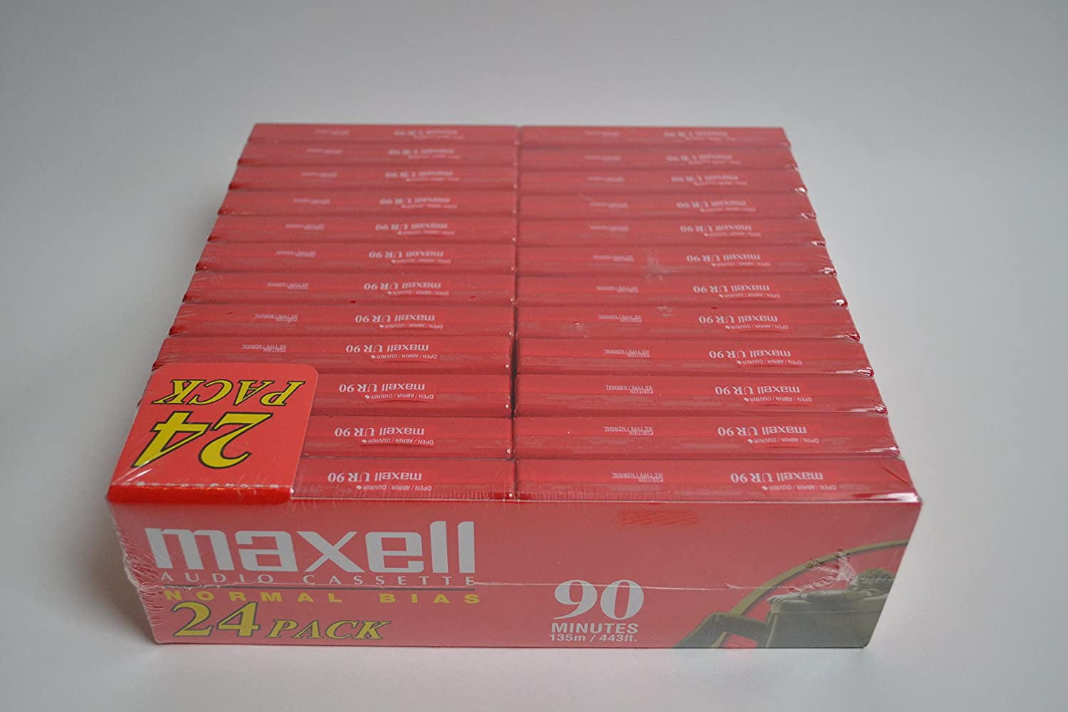 Maxell UR 90 Audio Cassettes 24-pack, Blank, Recordable, Superior ...