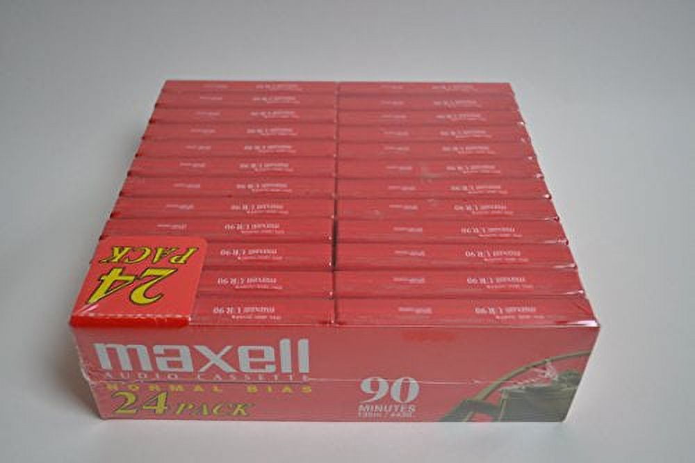 Free Shipping! Maxell UR 90 Audio Cassette 24 Pack with Secure Data ...