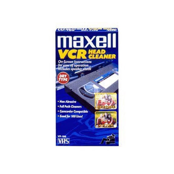 Maxell VP-100 VHS Head Cleaner (Dry) - Walmart.com