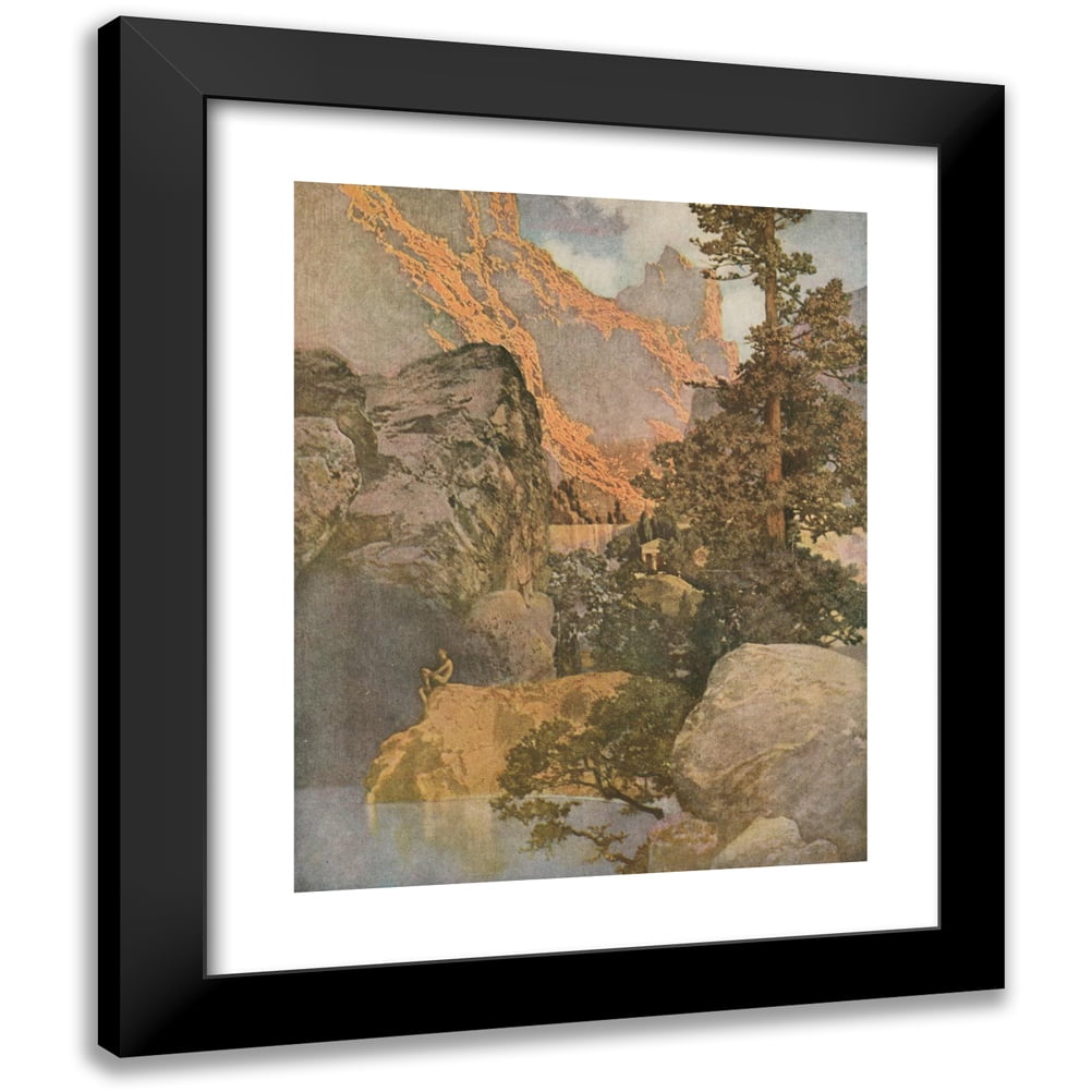 Maxfield Parrish 12x14 Black Modern Framed Museum Art Print Titled ...