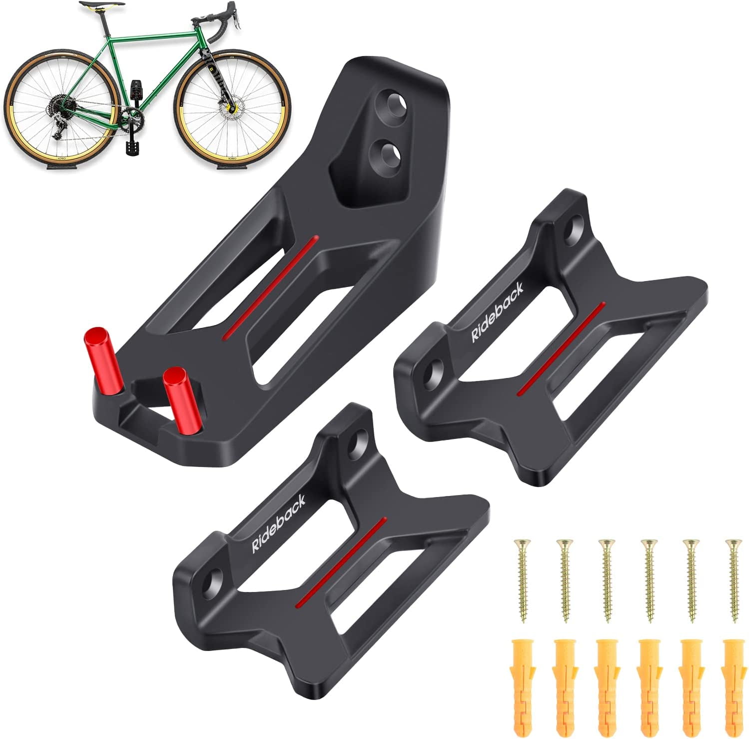 Maxfind Bike Racks for Garage, Space Saving, 3 in 1, 110 Lbs, Black ...