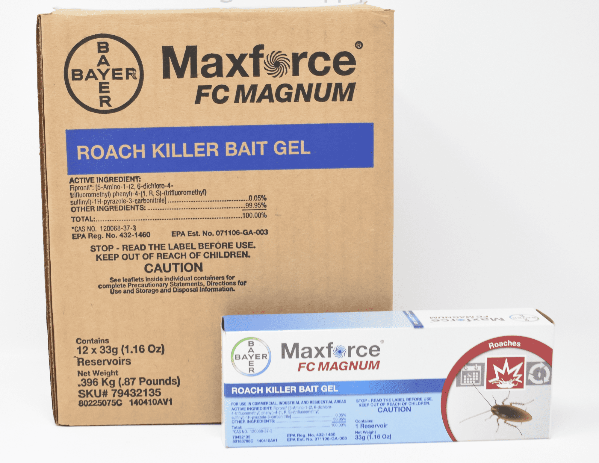 Maxforce FC Magnum Roach Killer Bait Gel -Fast Knockdown - Case (12 x ...