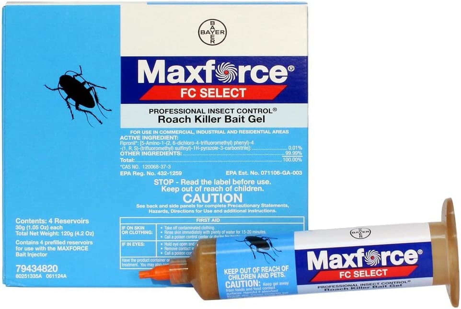 Maxforce FC Select Home Roach Killer Bait Gel, 4 Tubes - Walmart.com