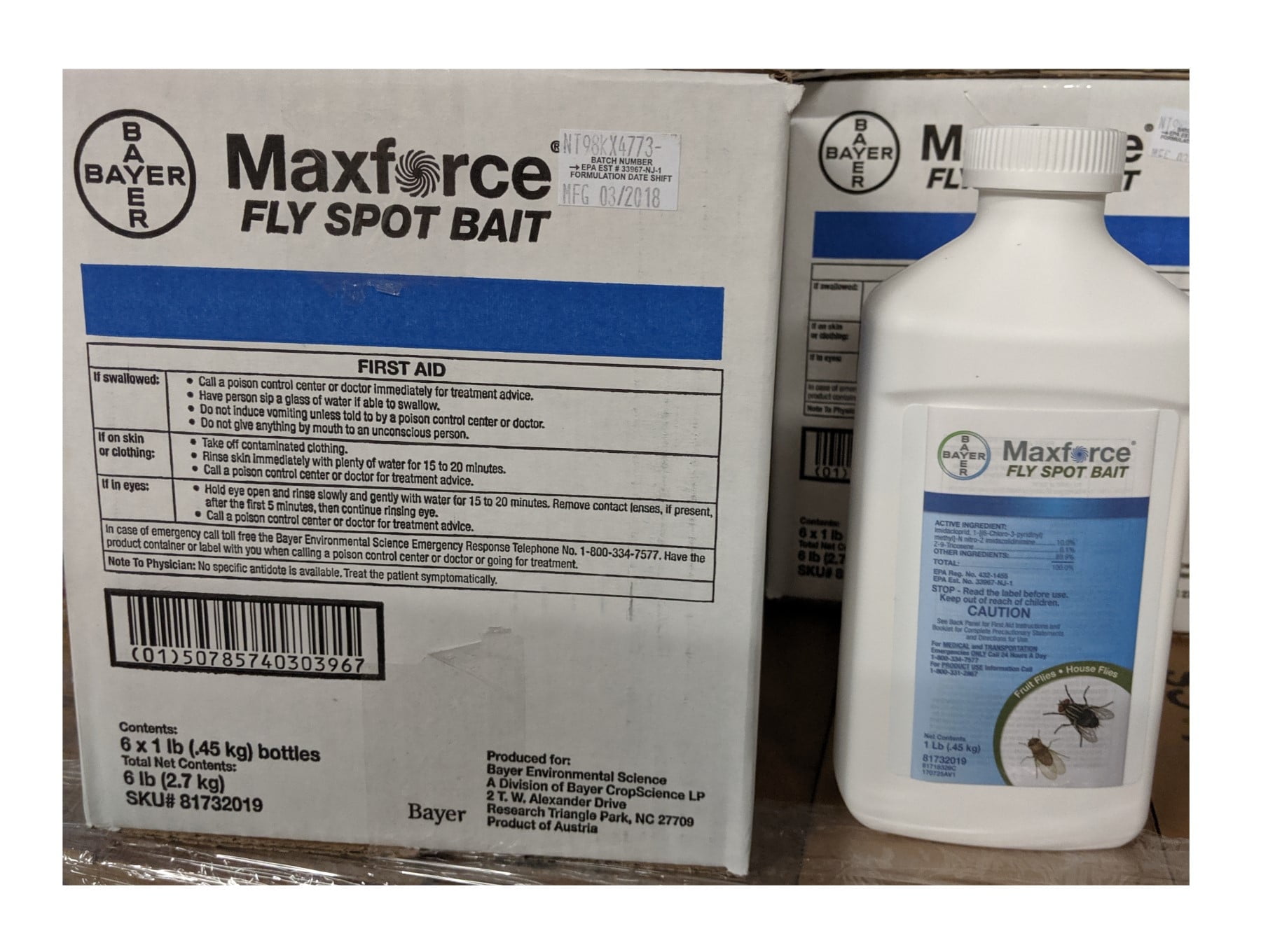 Maxforce Fly Spot Bait - Controls House Flies & Fruit Flies - Case (6 x ...