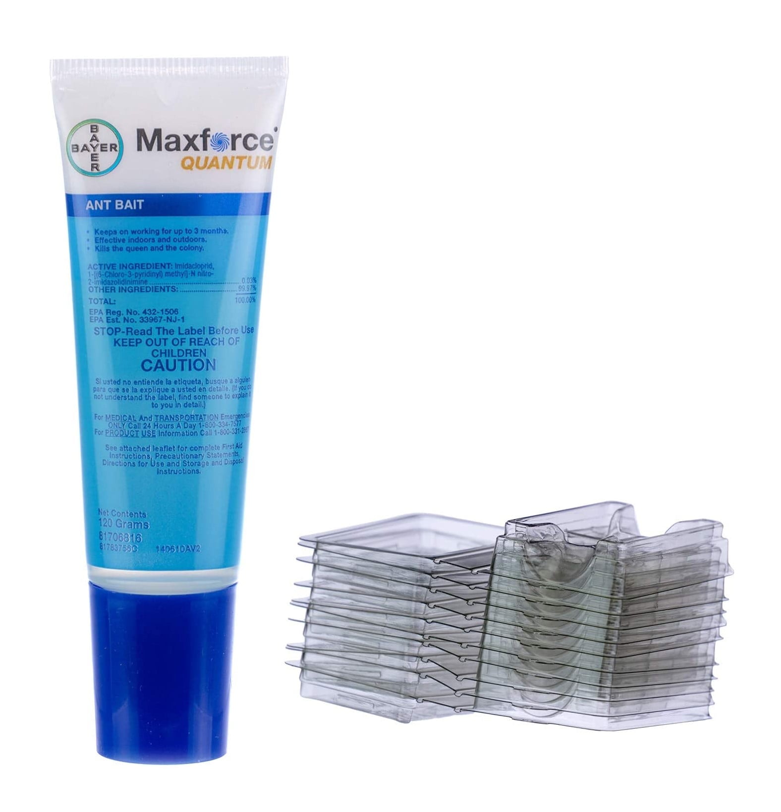 Maxforce Quantum Ant Bait Gel, 120 Gram Tube, 10 Refillable Stations ...