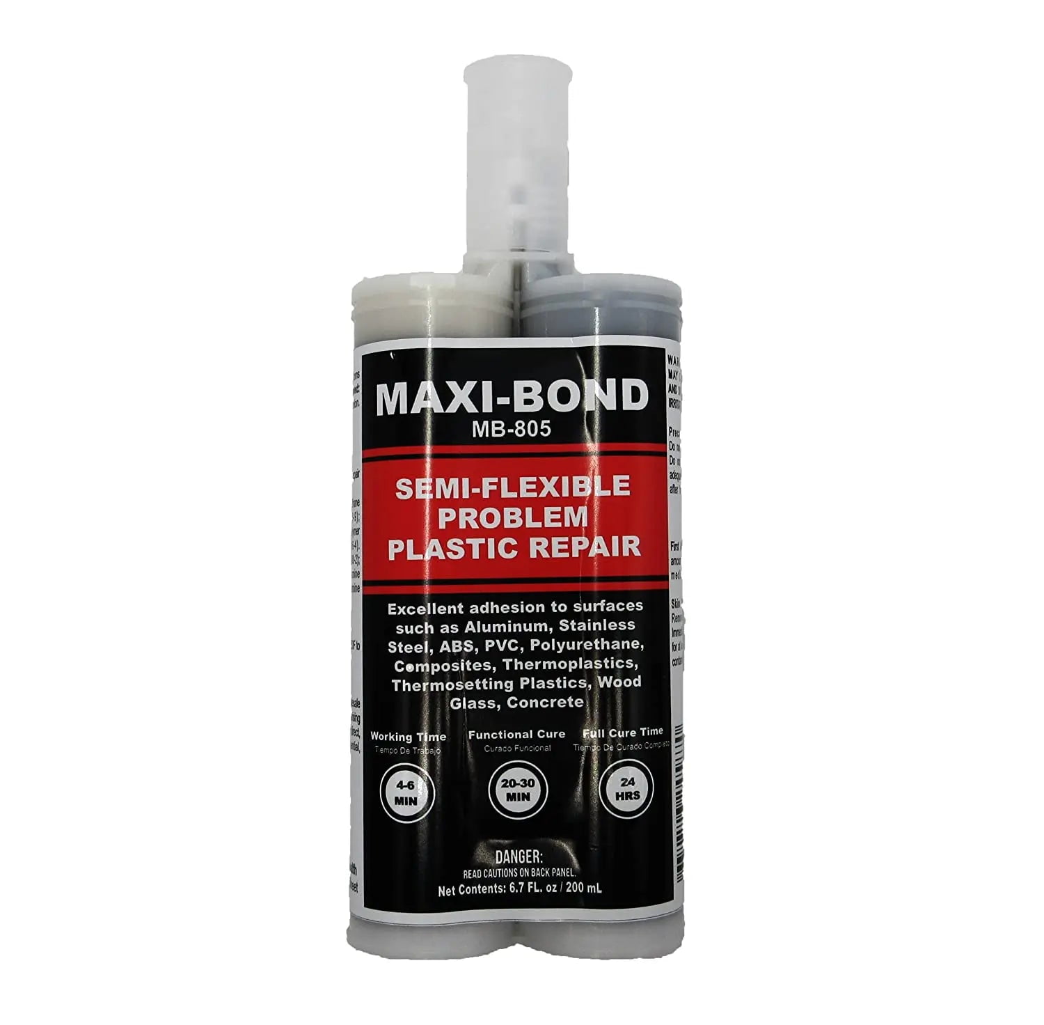 Maxi-Bond Semi-Flexible Problem Plastic Repair - MB-805 - 200ml ...