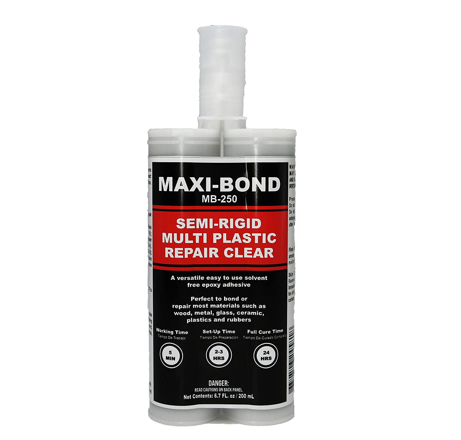 Maxi-Bond Semi-Rigid Multi-Plastic Repair Clear -MB-250 - 200ml ...