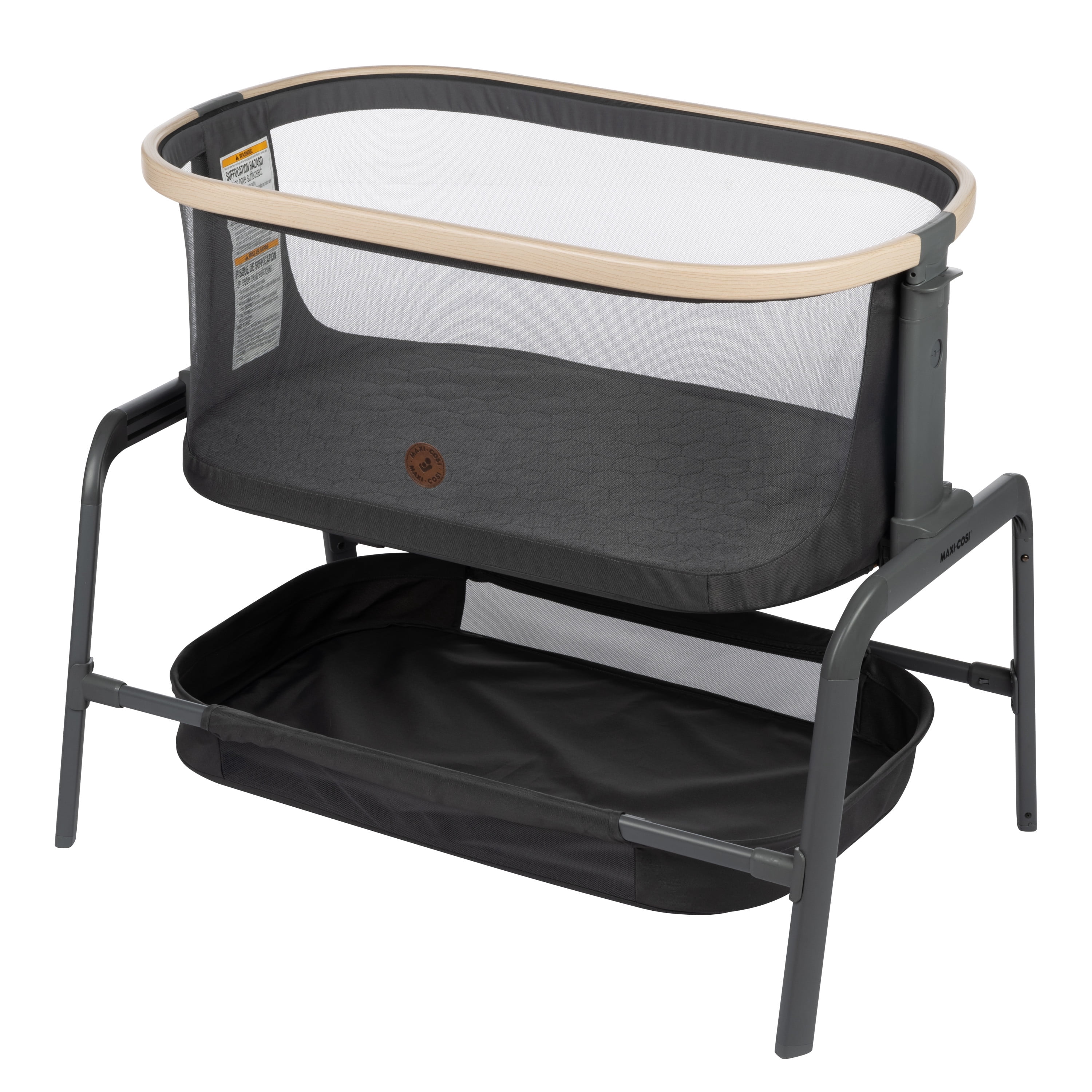 Maxi-Cosi Iora Baby Bedside Bassinet, Classic Graphite with EcoCare ...