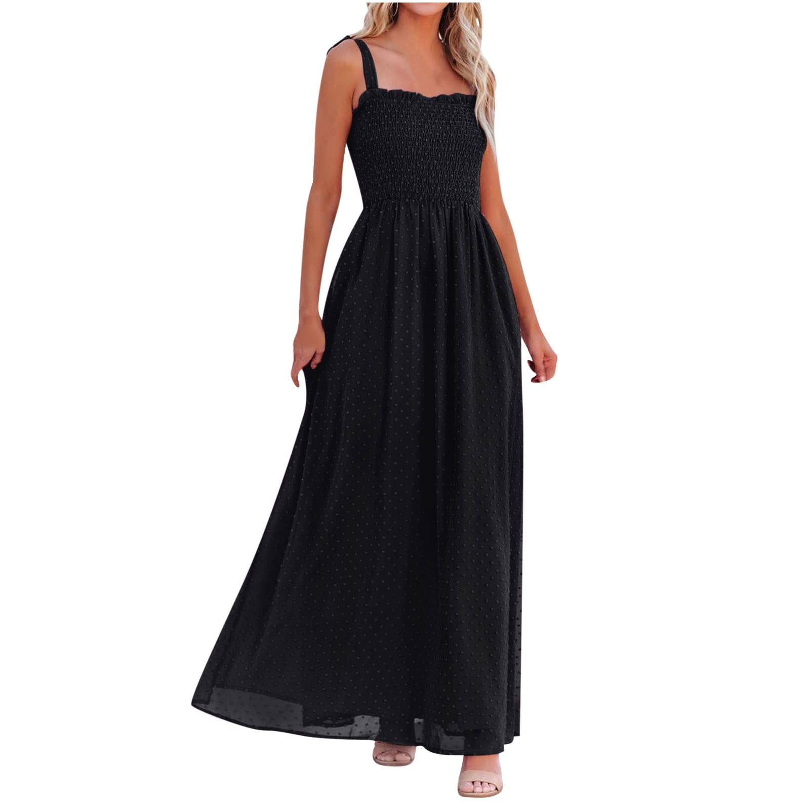 Maxi Dresses for Women With Sleeves,Ladies 2024 Bohemian Summer Beach ...