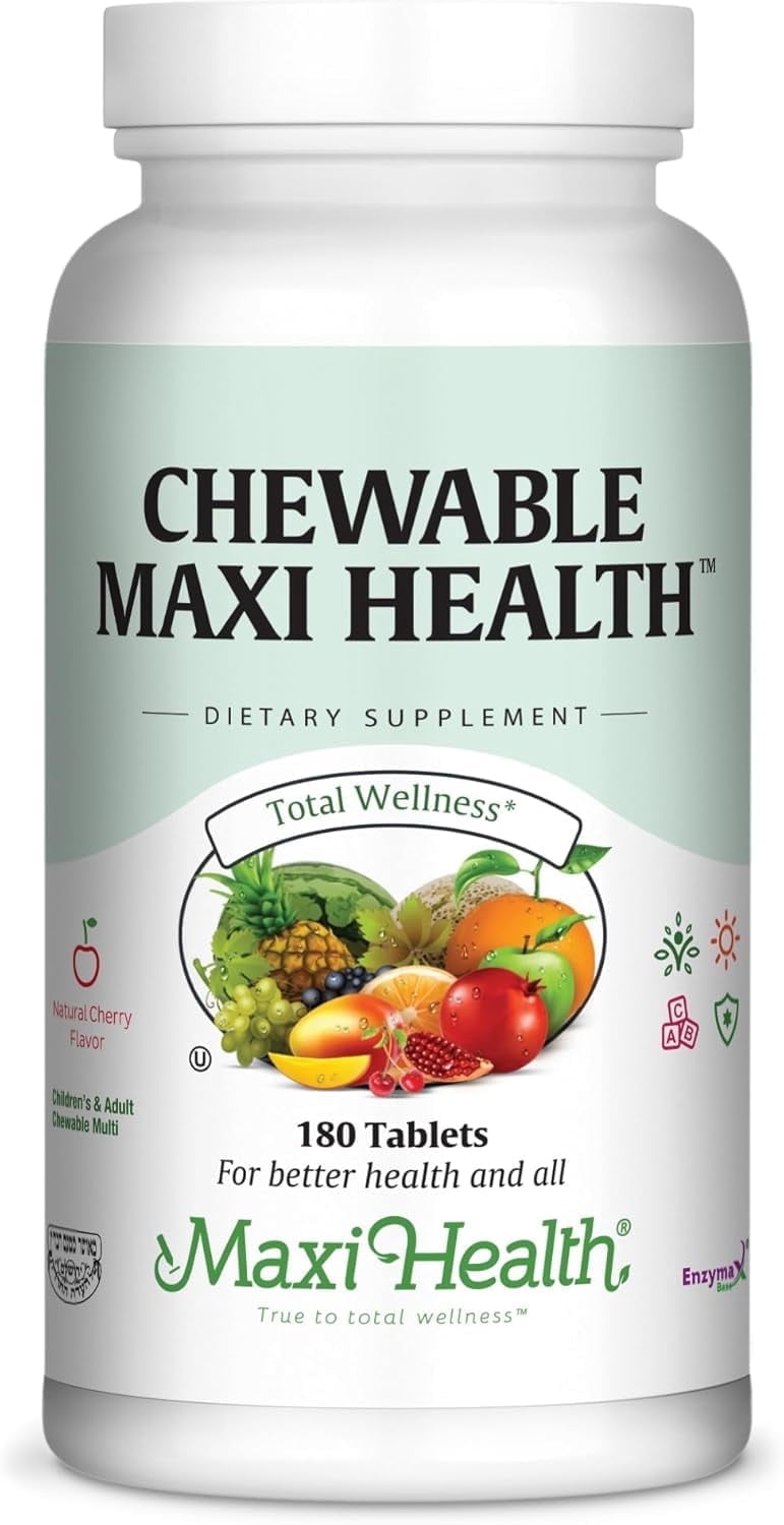 Maxi Health Chewable Multivitamin with Iron – Cherry – Kids, Teens ...