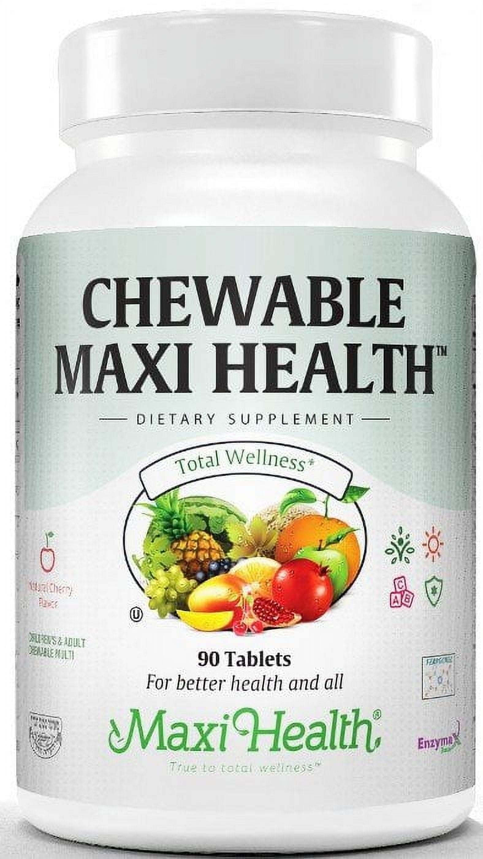 Maxi-Health Chewable Vitamins - Gluten Free Multivitamin Supplement for ...