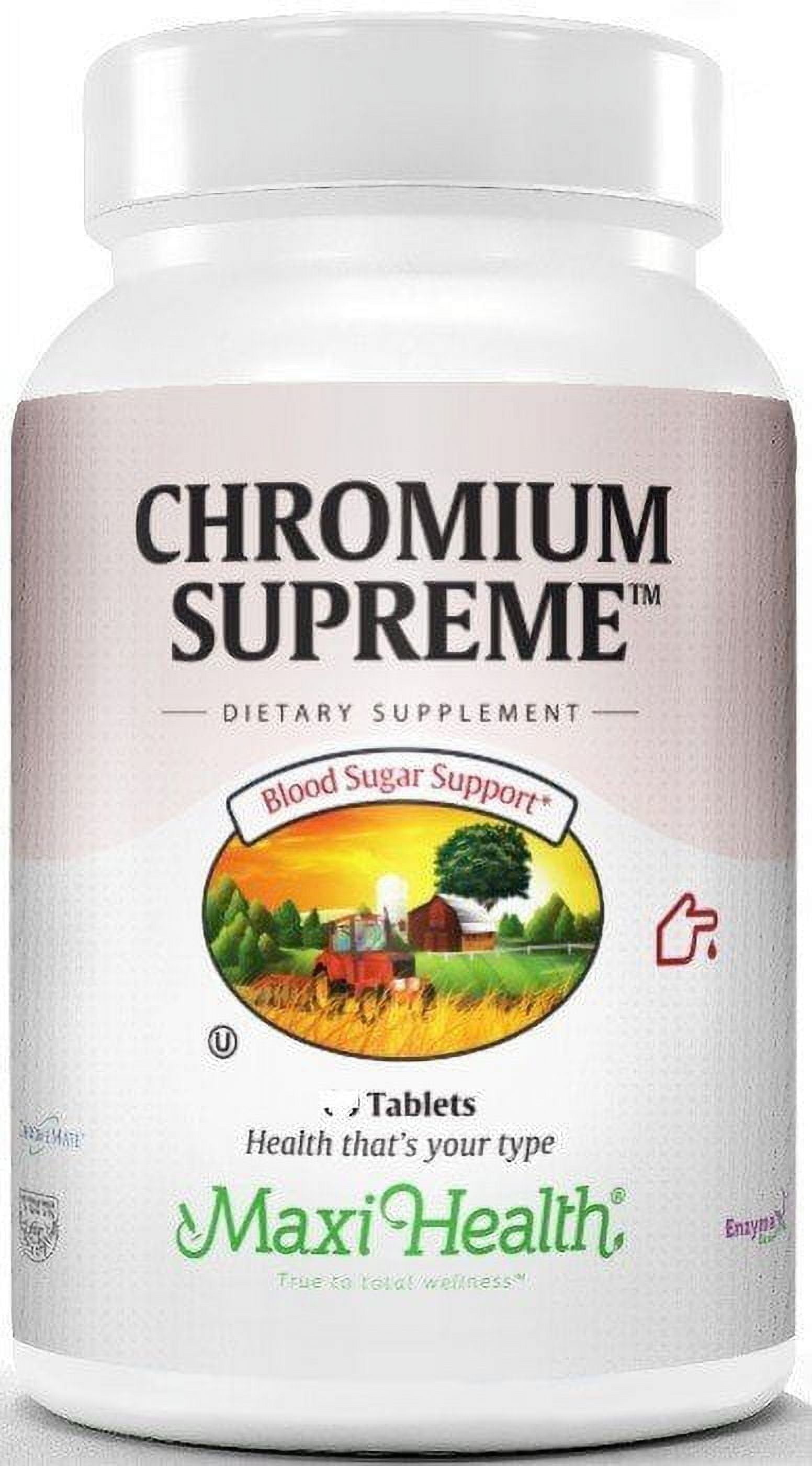 Maxi-Health Chromium Supreme Sugar Metabolism Support Supplement, with ...