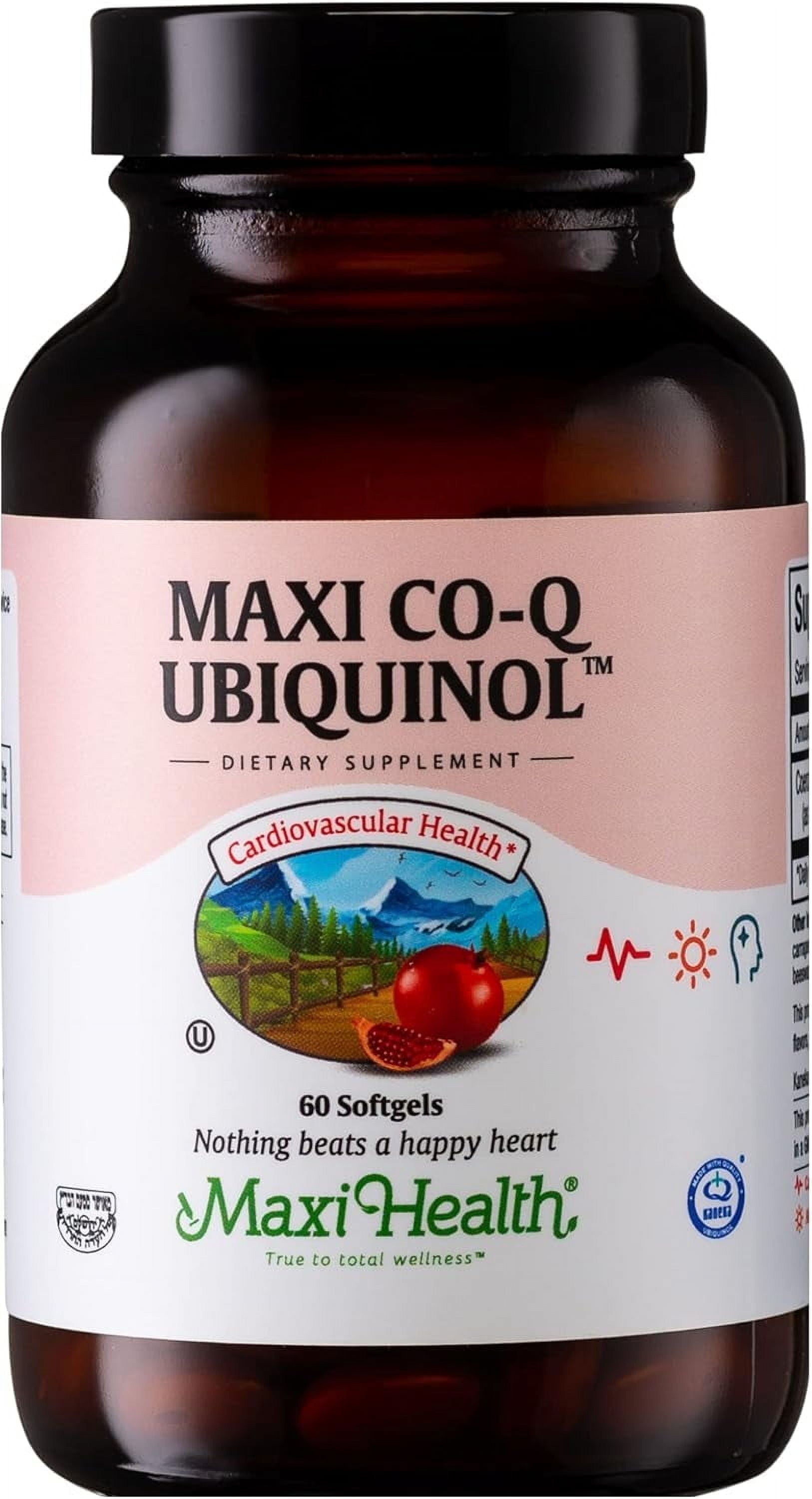 Maxi Health CoQ10 Ubiquinol 100mg – Dietary Supplement for ...