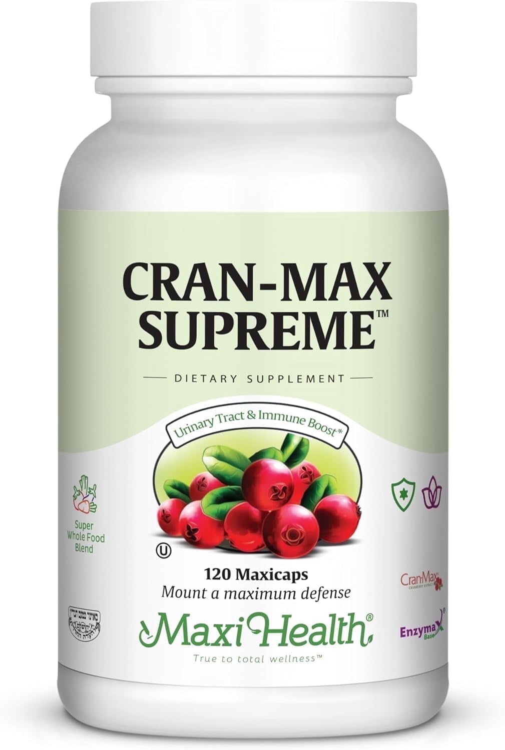 Maxi Health CranMax Supreme – Cranberry, MSM & Oregano – Urinary Tract ...