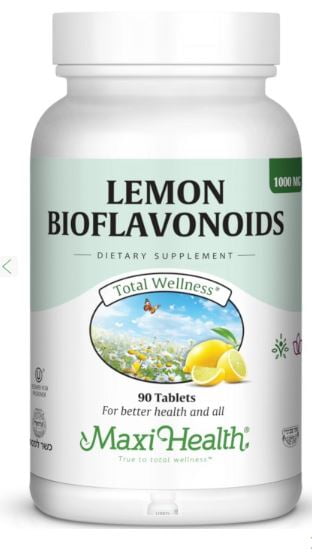 Maxi Health Kosher Lemon Bioflavonoids 1000 mg - Passover - 90 Tablets ...
