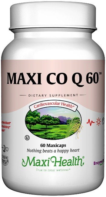 Maxi Health Kosher Maxi Co Q 60 Mg (Coenzyme Q10) - 60 MaxiCaps ...