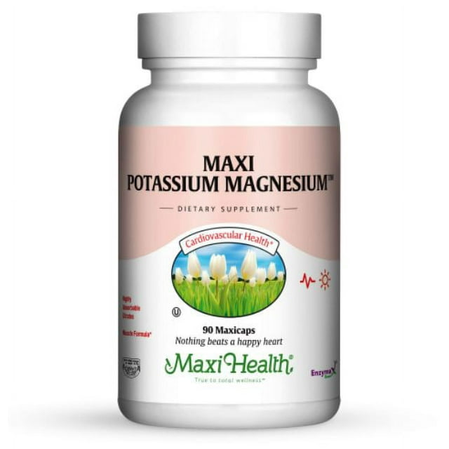 Maxi Health Kosher Maxi Potassium Magnesium - 90 Maxicaps - Walmart.com