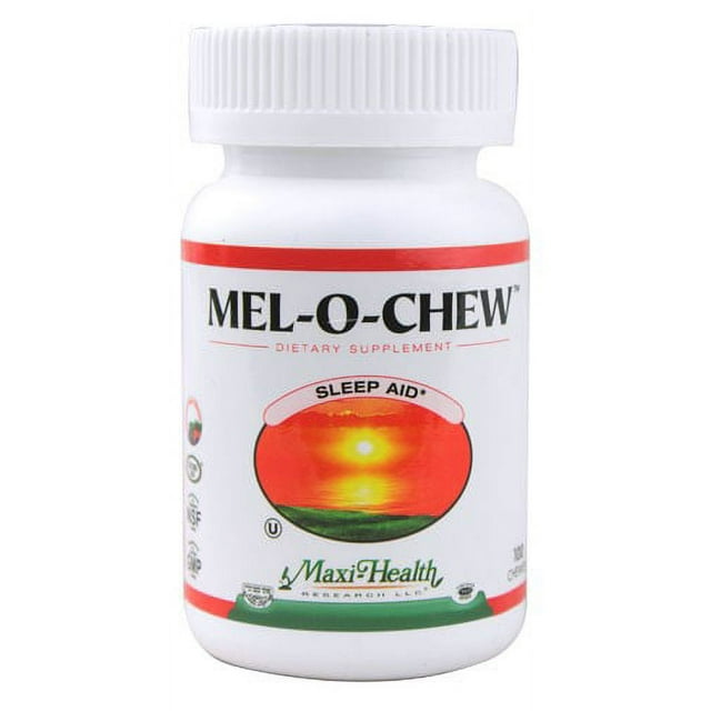 Maxi Health Kosher Mel-O-Chew Melatonin 1 Mg Berry Flavor - 100 Chewies ...