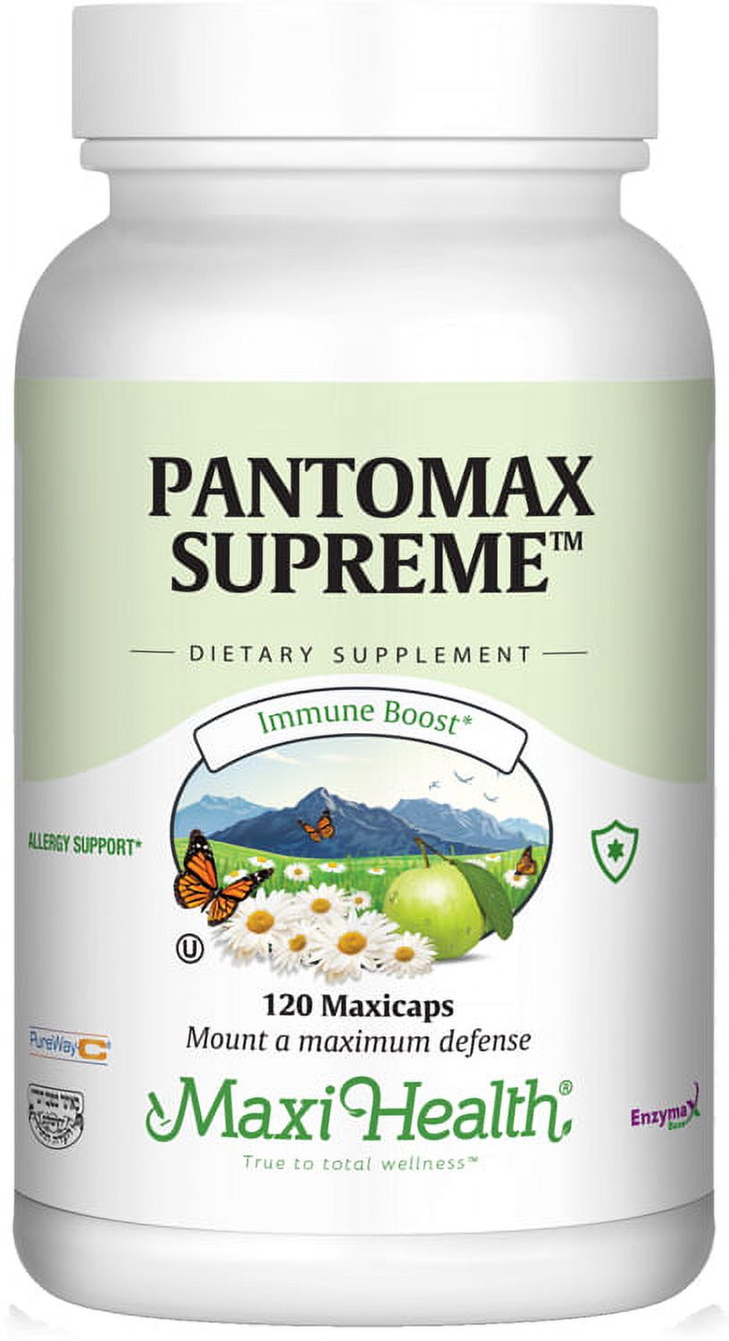 Maxi Health Kosher Pantomax Supreme - 120 Vegetable Capsules - Walmart.com