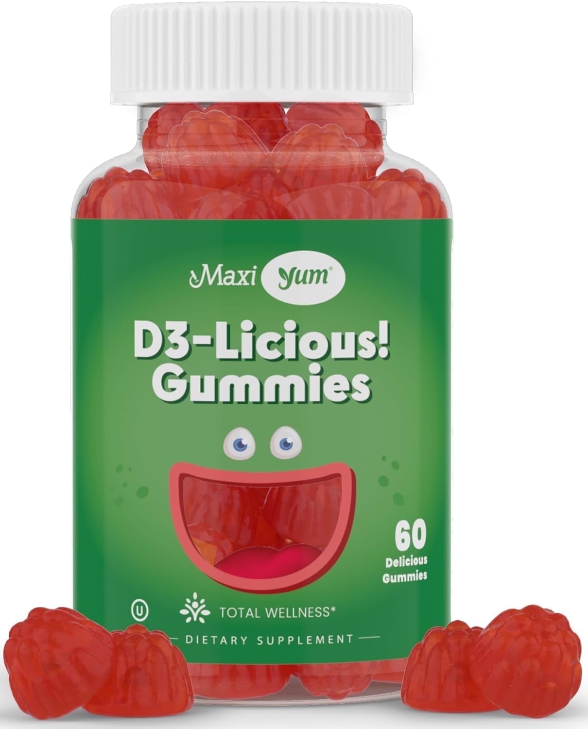 Maxi Health Vitamin D3 Gummies 1000 IU – 25 Mcg – Vegan, Kosher ...