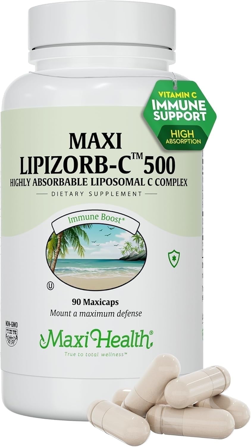 Maxi Health Liposomal Vitamin C Supplement – Immune Support – 500mg ...