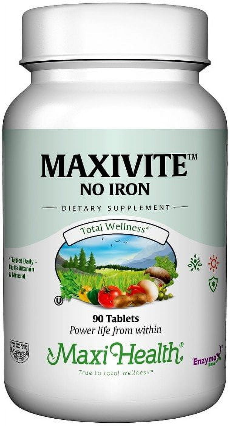 Maxi-Health Research Kosher Vitamins - Maxivite Daily Multi-Vitamin ...