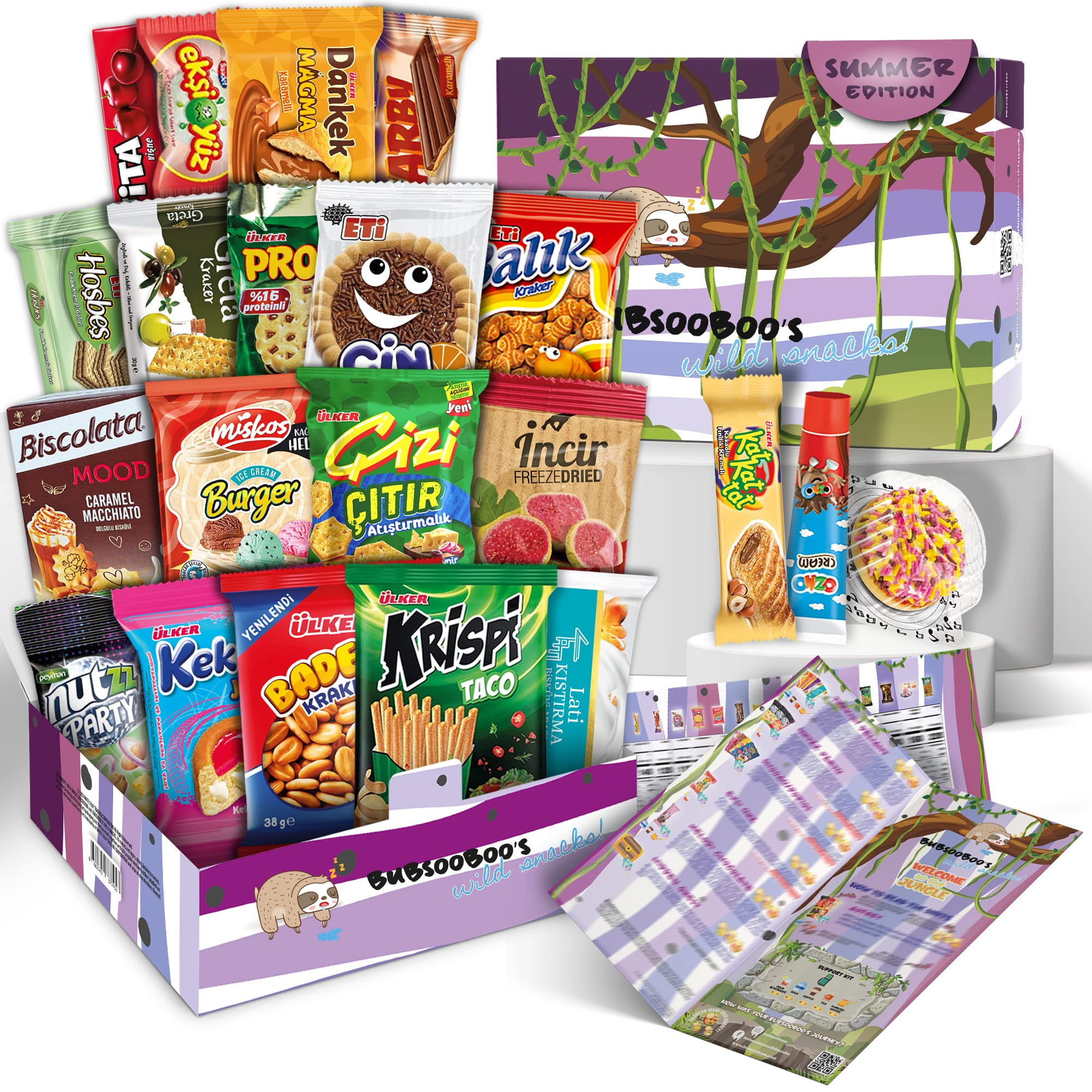 Maxi International Snack Box MMF7 (Rainforest Themed) | Snacks Variety ...