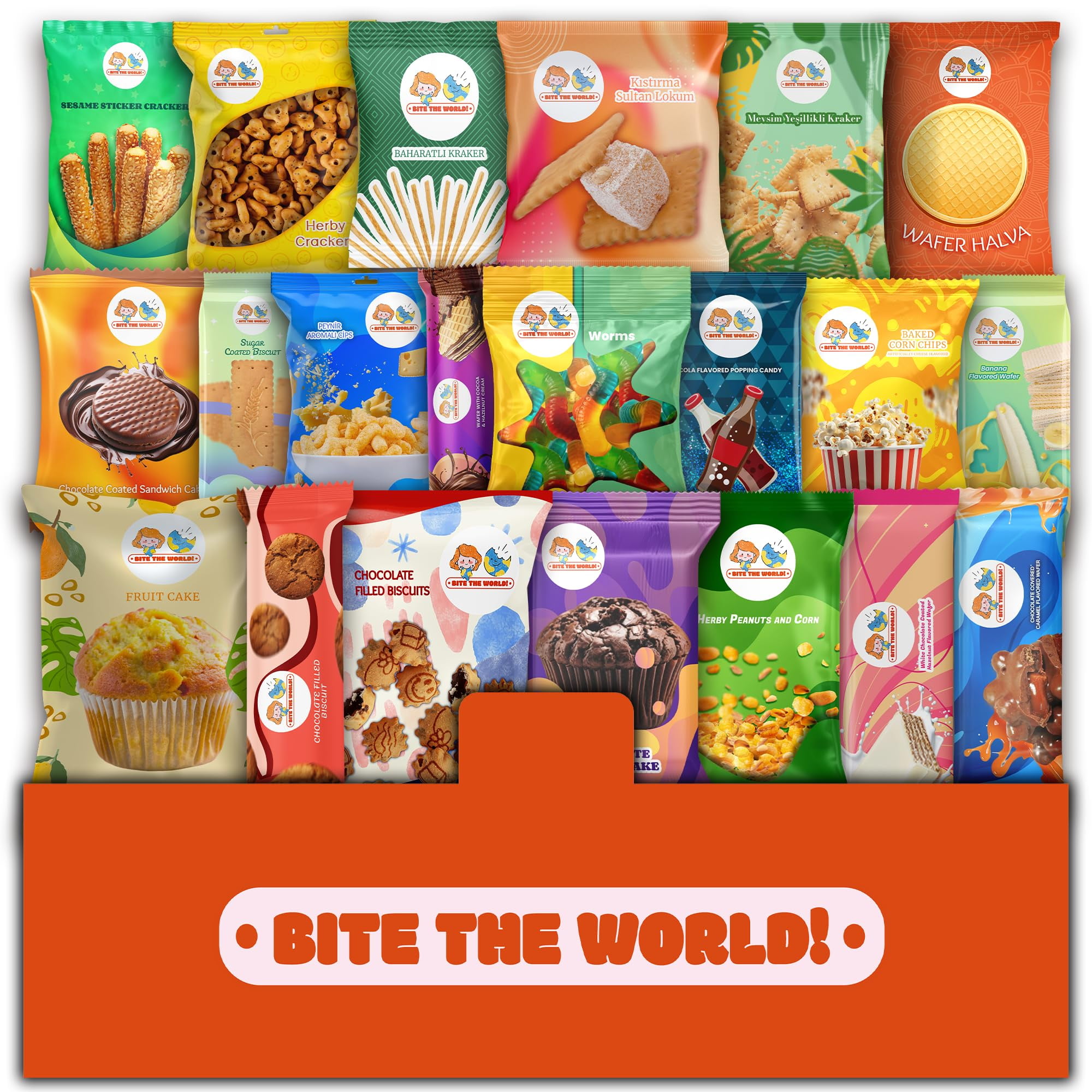 Maxi International Snack Box SSF20 from around the World - Variety of ...