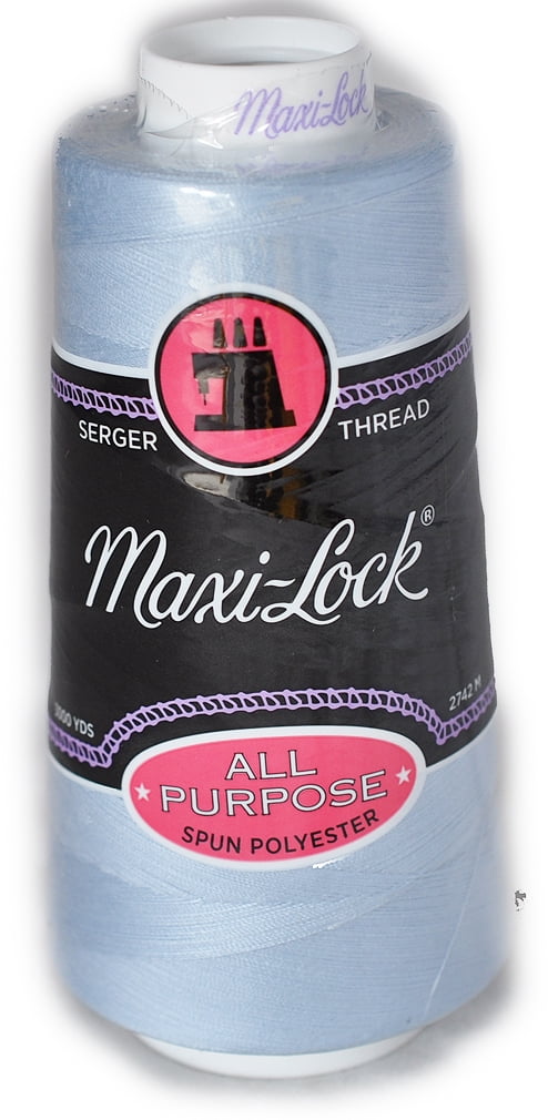Maxi Lock All Purpose Thread Blue Mist 3000 YD Cone MLT-009 - Walmart.com