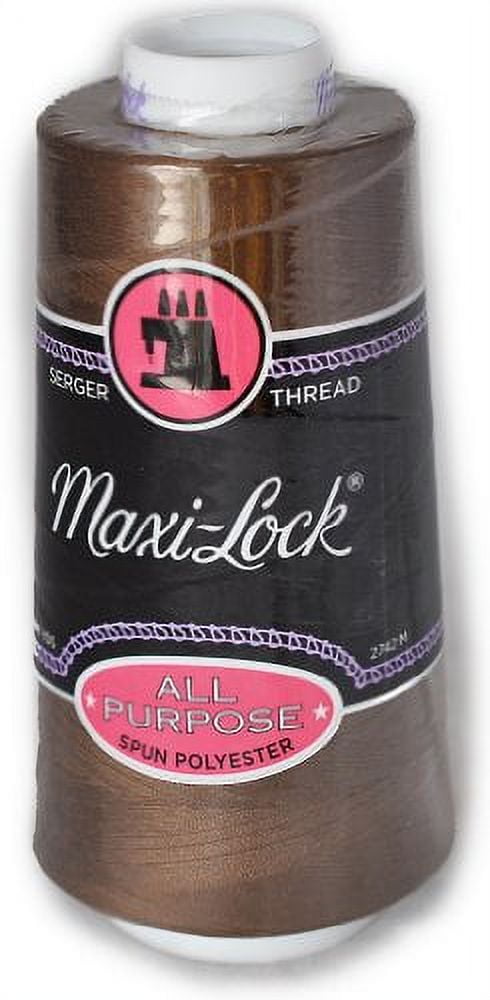 Maxi Lock All Purpose Thread Brown 3000 YD Cone MLT-013 - Walmart.com