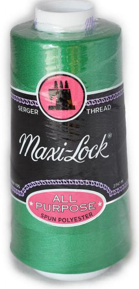 Maxi Lock All Purpose Thread Emerald 3000 YD Cone MLT-023 - Walmart.com