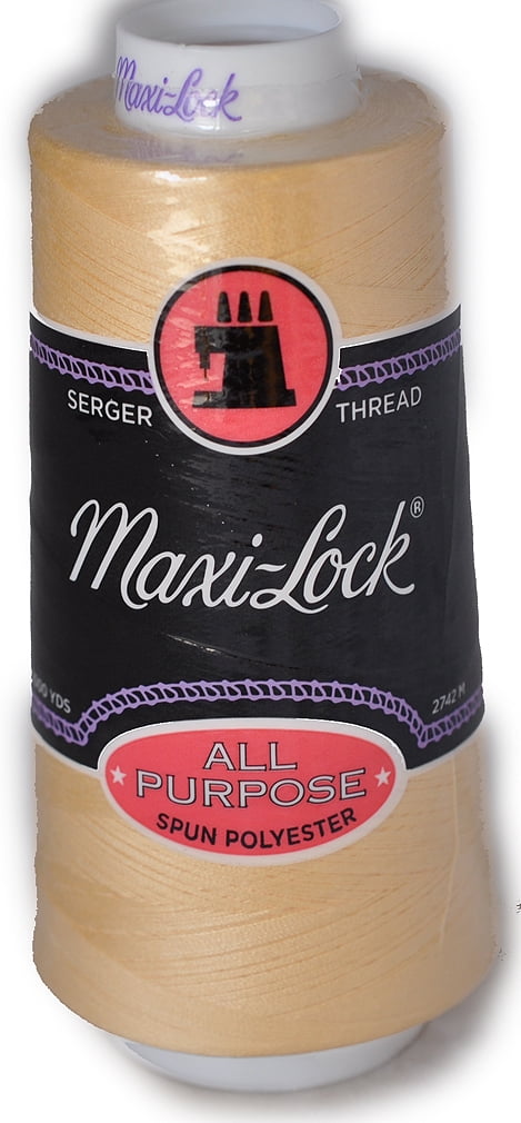 Maxi Lock All Purpose Thread Leghorn 3000 YD Cone MLT-030 - Walmart.com