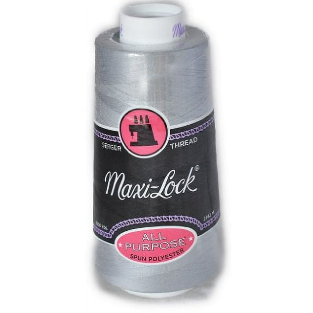 Maxi Lock All Purpose Thread Light Grey 3000 YD Cone MLT-031 - Walmart.com