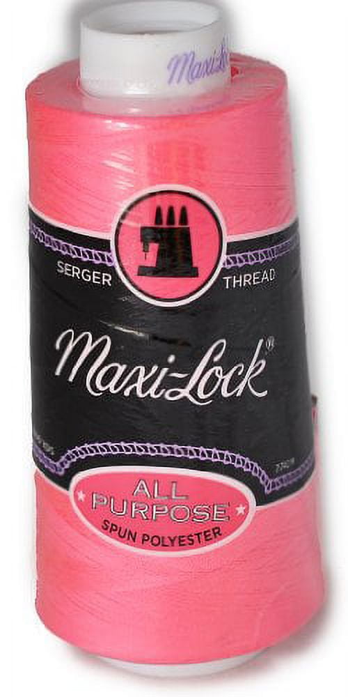 Maxi Lock All Purpose Thread Neon Pink 3000 YD Cone MLT-044 - Walmart.com