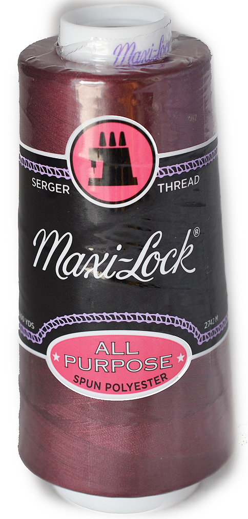 Maxi Lock All Purpose Thread Red Currant 3000 YD Cone MLT-057 - Walmart.com