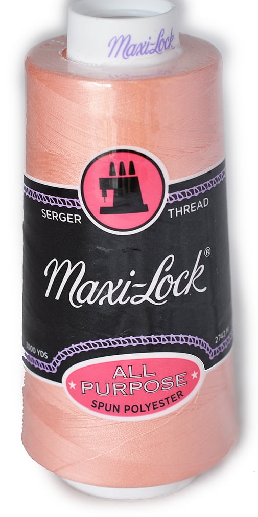 Maxi Lock All Purpose Thread Salmon Pink 3000 YD Cone MLT-061 - Walmart.com
