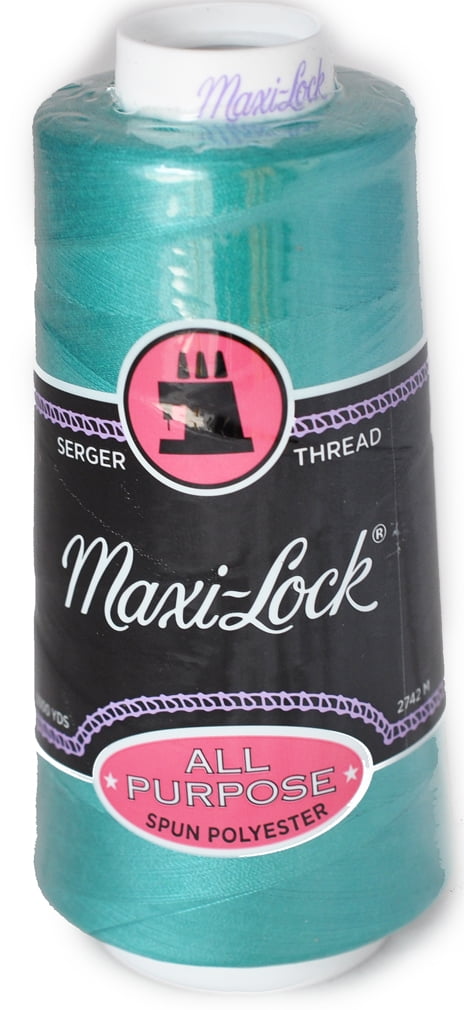 Maxi Lock All Purpose Thread Teal Green 3000 YD Cone MLT-074 - Walmart.com