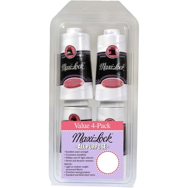 Maxi-Lock All Purpose Value Pack 4/Pkg-White - Walmart.com