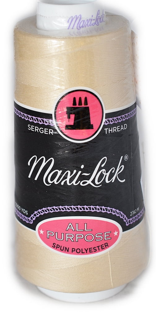 Maxi Lock Alll Purpose Thread Natural 3000 YD Cone MLT-040 - Walmart.com