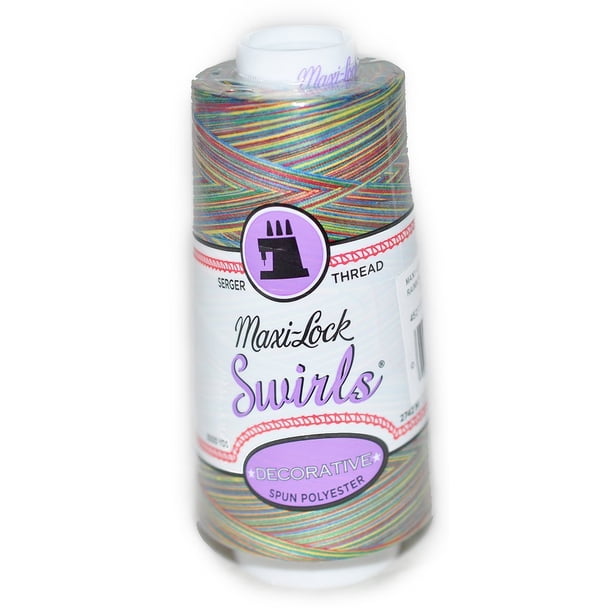 Maxi-Lockã‚Â® Swirl - Variegated Thread 3,000 Yds - #67 Rainbow ...