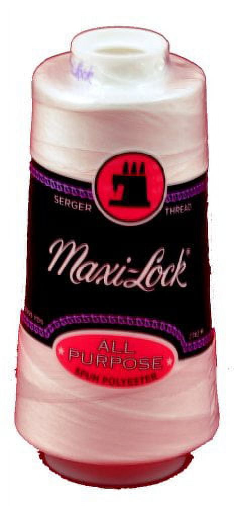 Maxi-Lock White Serger Thread, 3000 Yard Cone - Walmart.com