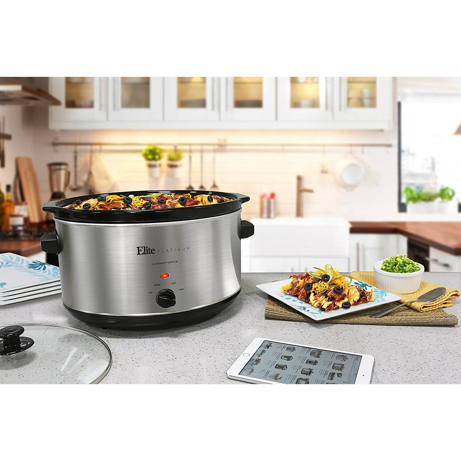 Maxi-Matic Elite Platinum MST-900V 8.5 Quart Stainless Steel Oval Slow ...