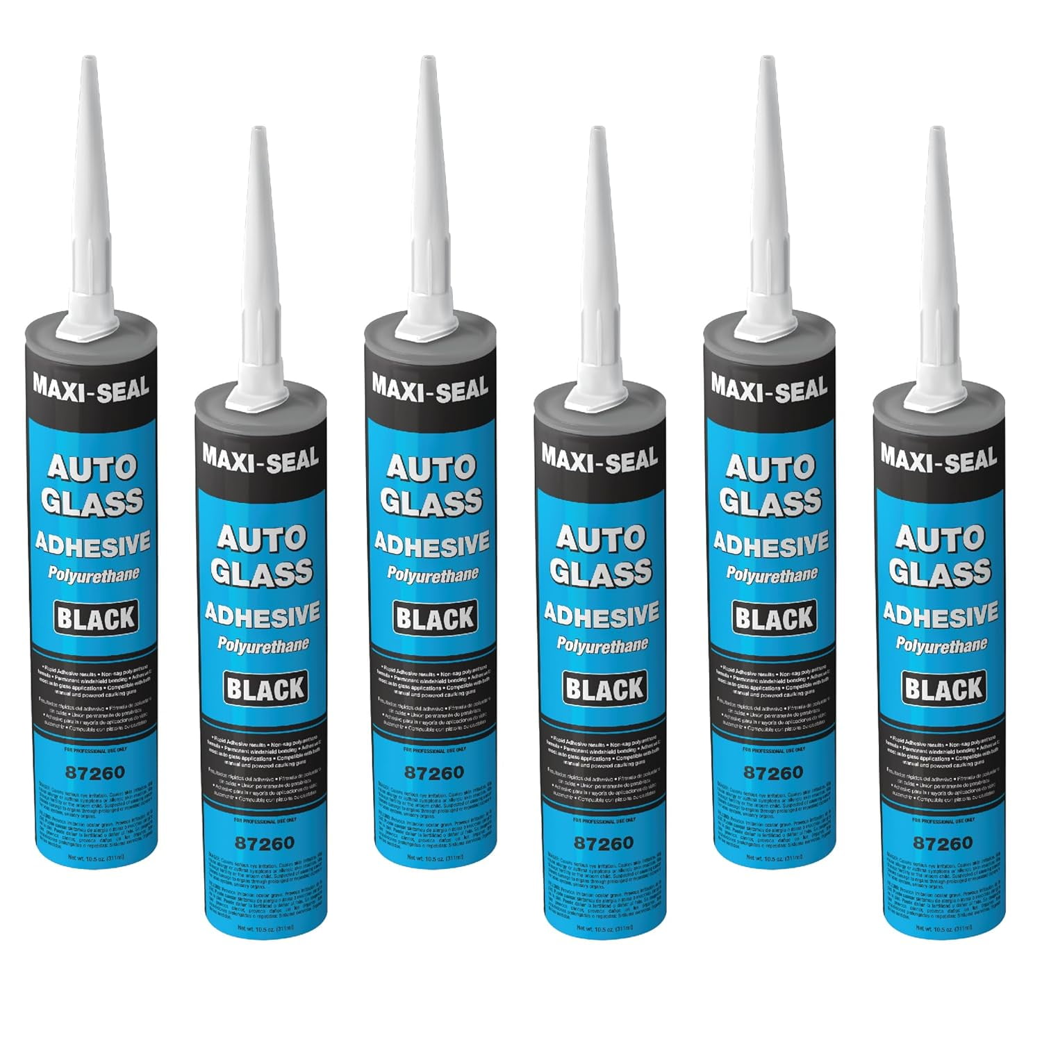 Maxi-Seal Black Polyurethane Windshield Adhesive with Fast Curing Non ...